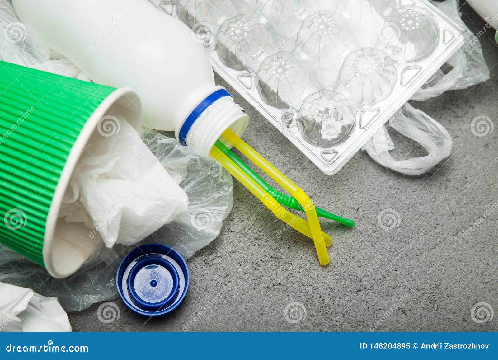 Used Packaging from Food, Garbage Stock Image - Image of paper ...