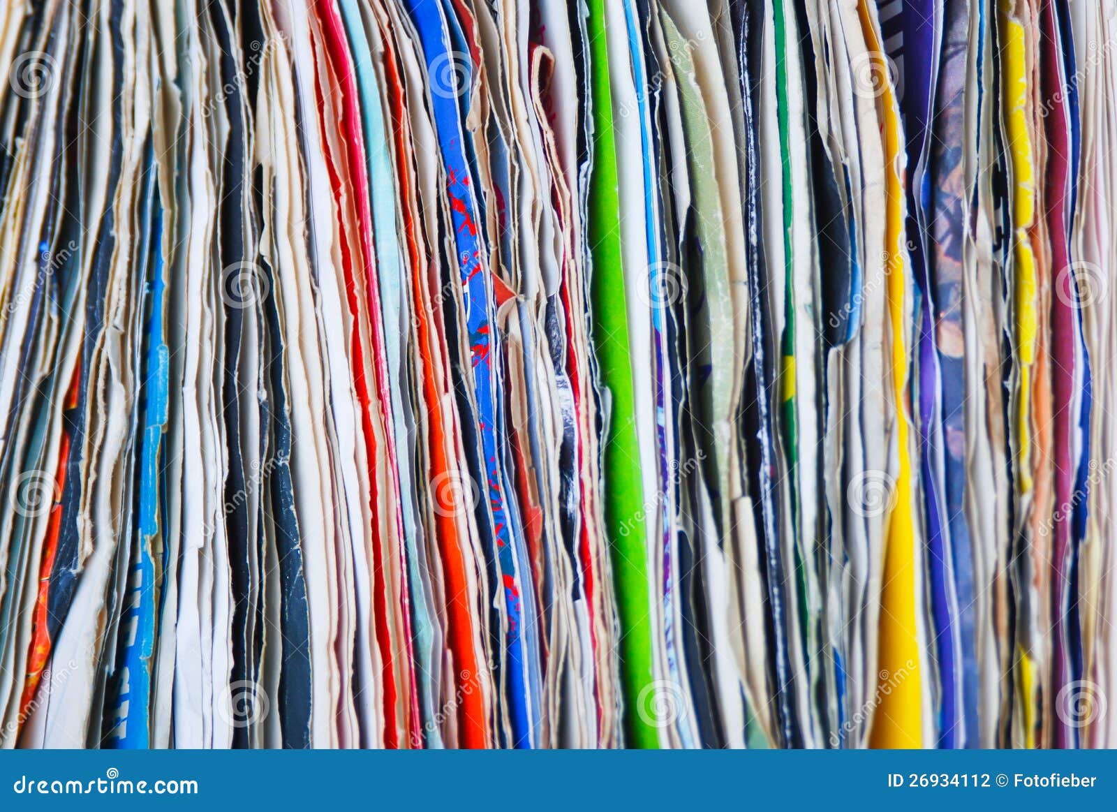 Used paper stock photo. Image of recycling, paper, used - 26934112