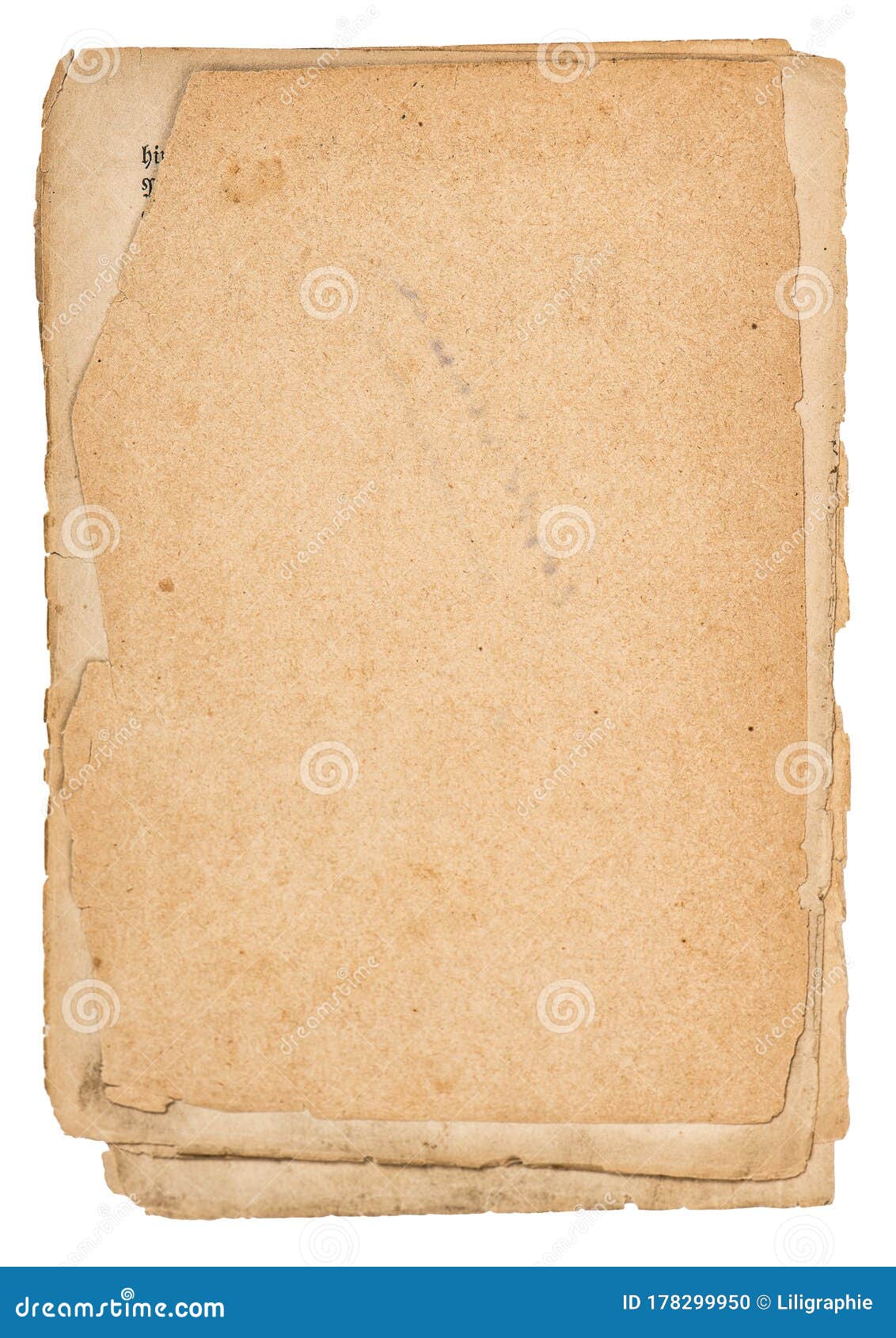 Used Paper Sheets Old Stained Texture Background Stock Photo - Image of ...