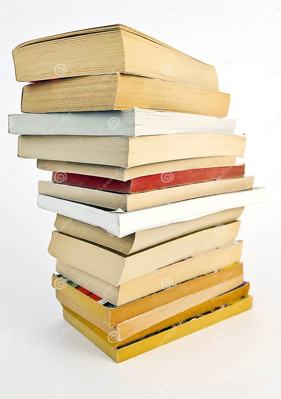 Used Paperback Books stock photo. Image of stacked, collection - 95251308