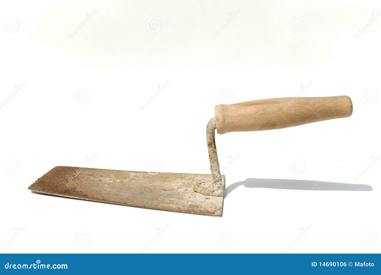 Used plasterer trowel stock photo. Image of bricklayer - 14690106
