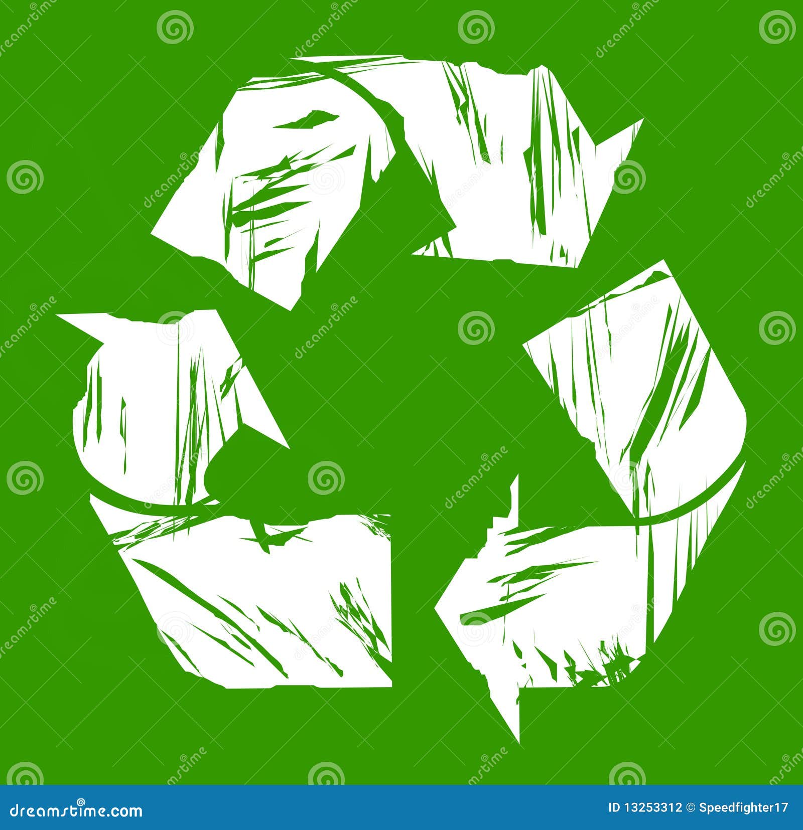 Used recycling symbol stock illustration. Illustration of abstract ...