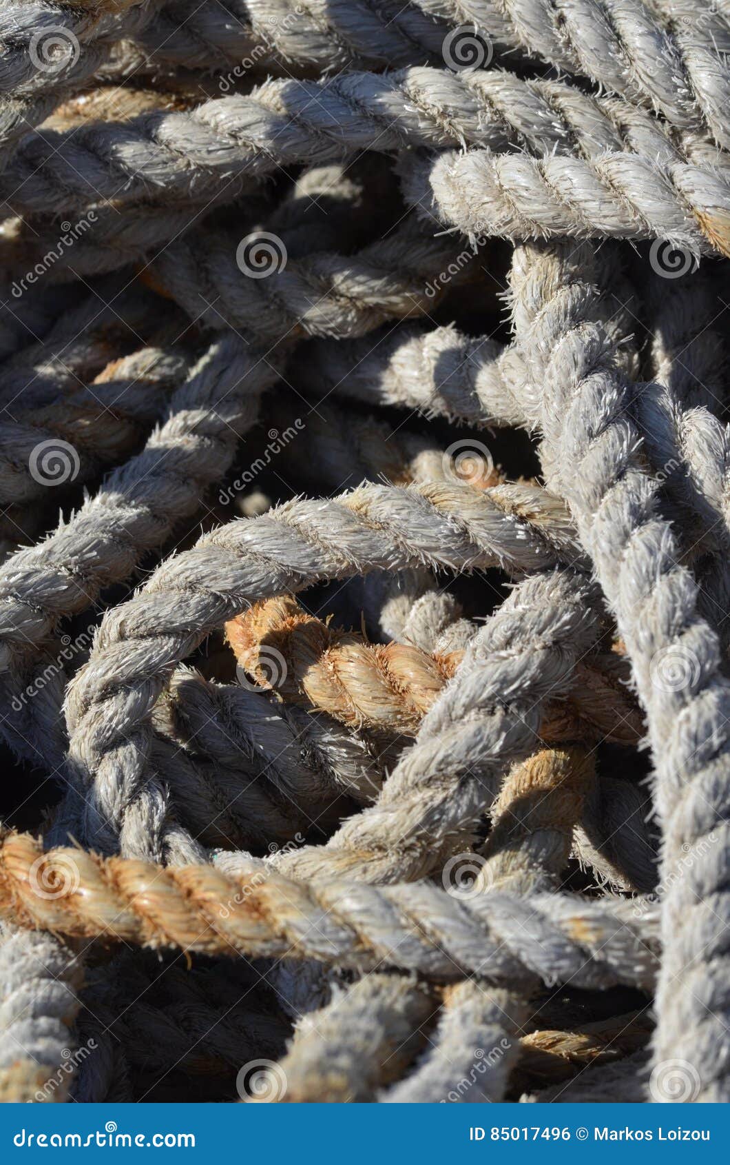 Used Ropes stock photo. Image of grey, rust, entaglement - 85017496