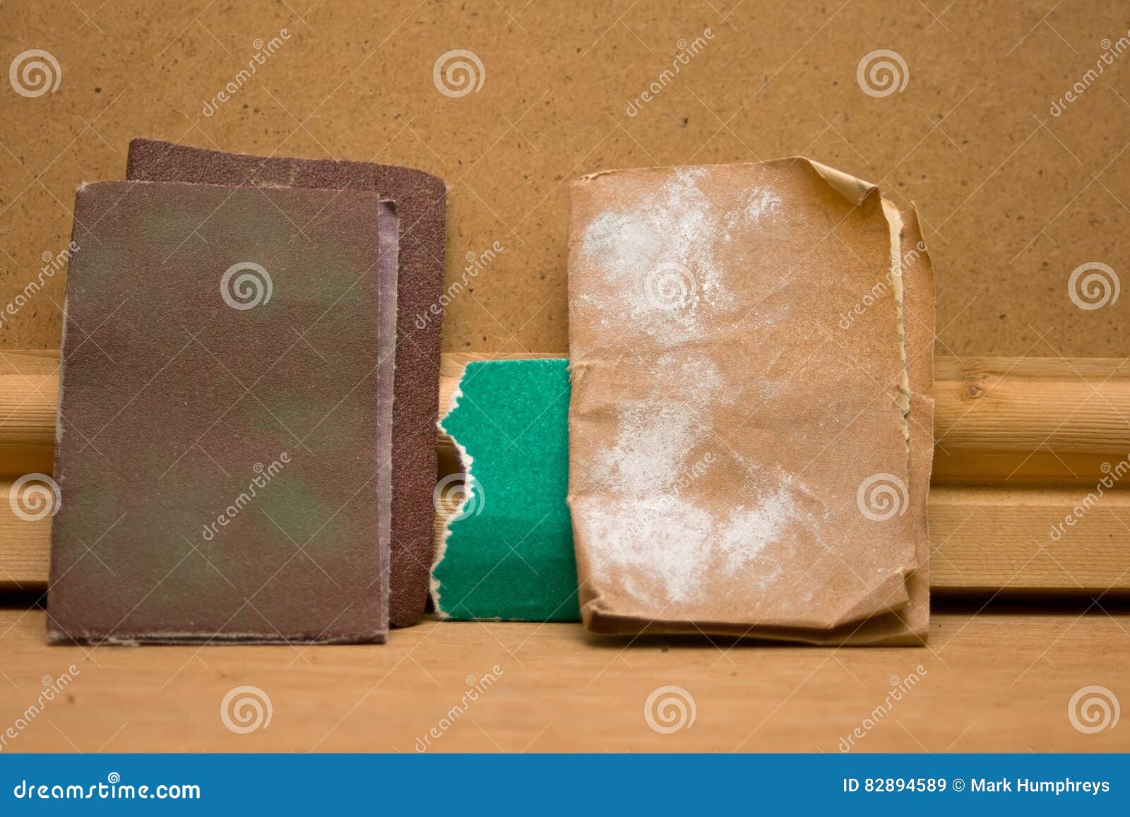 Used sadpaper. stock image. Image of tools, grits, coarse - 82894589