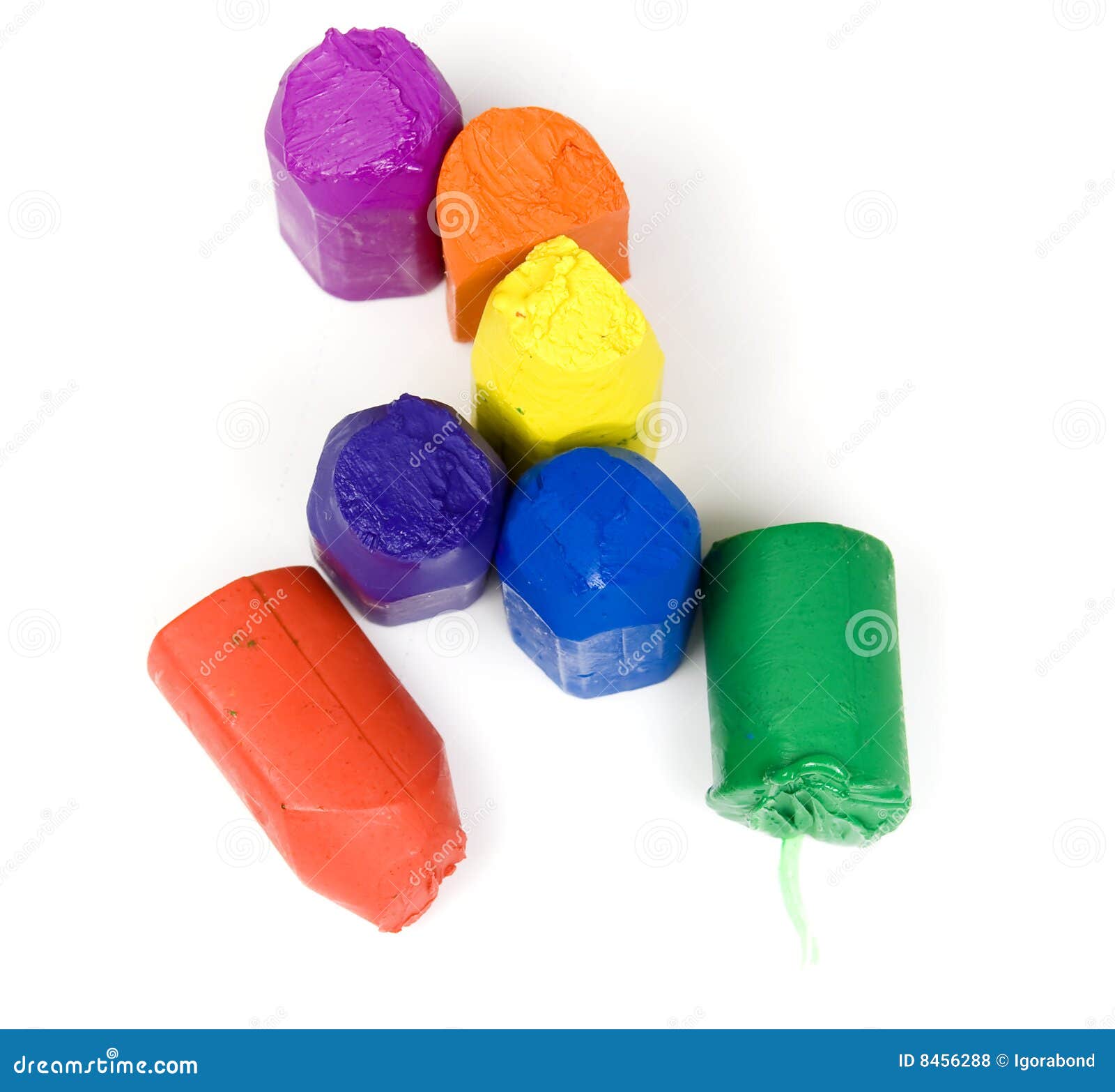Used seven wax crayons stock photo. Image of creativity - 8456288