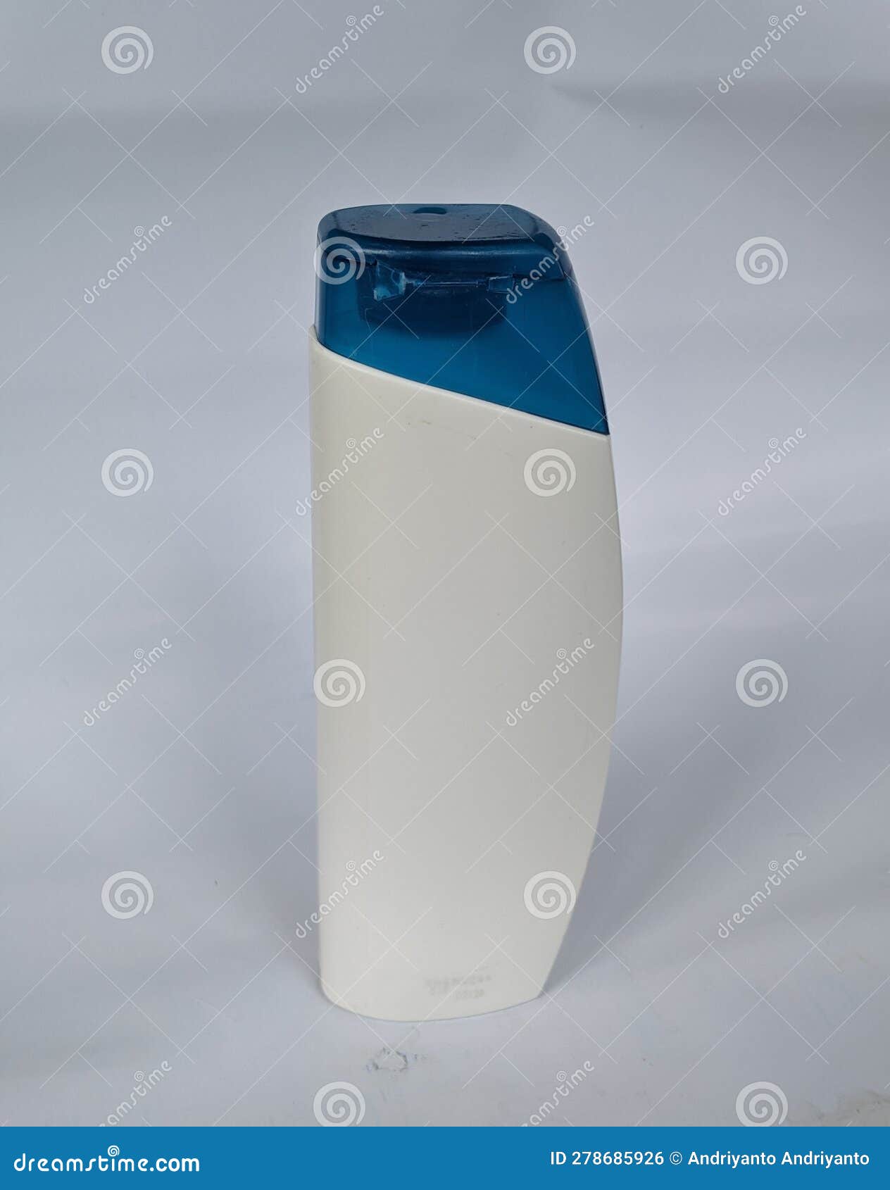 Used Shampoo Bottle Isolated on White Background Stock Photo - Image of ...