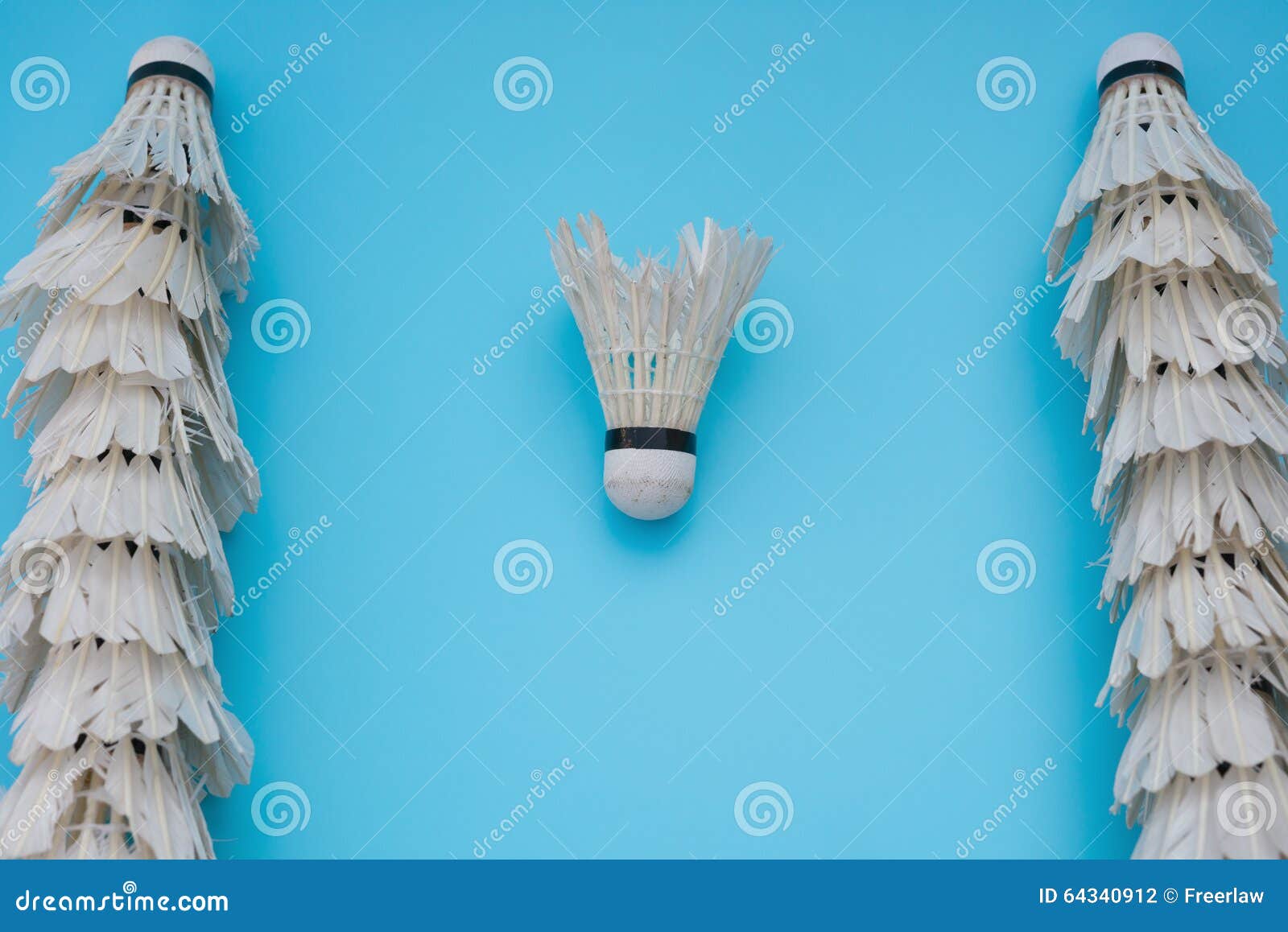 Used Shuttlecocks On Badminton Court Stock Image | CartoonDealer.com ...