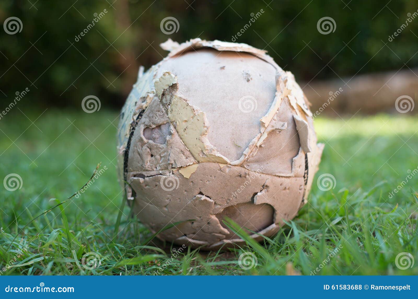 Used soccer ball stock photo. Image of recreation, play - 61583688