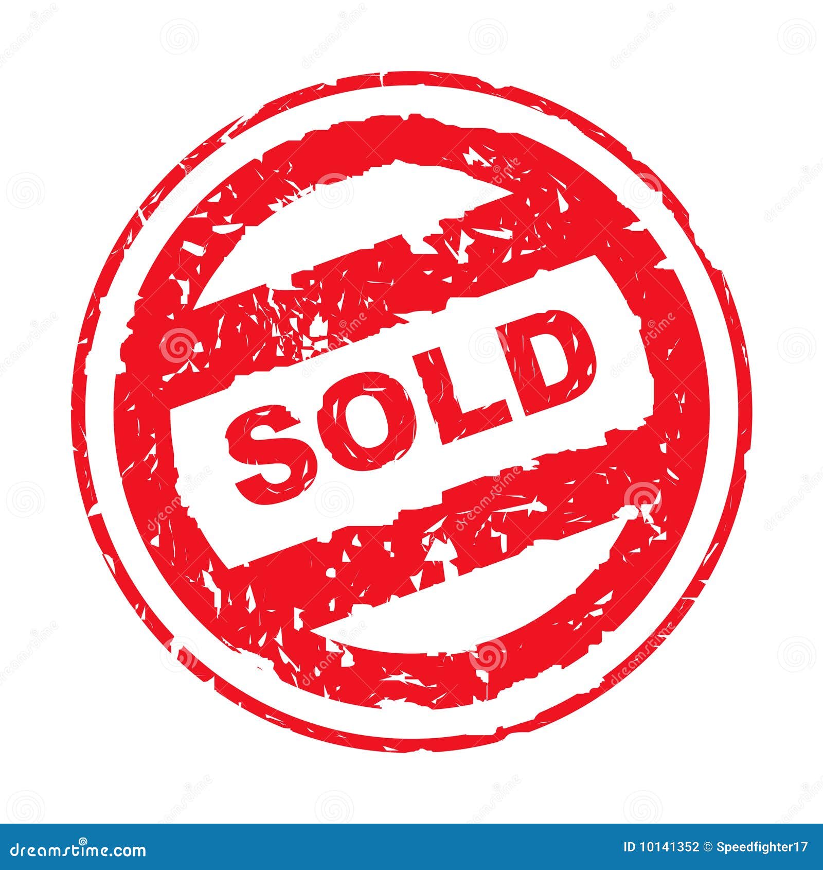 Sold Stamp, Black Isolated On White Background, Illustration ...