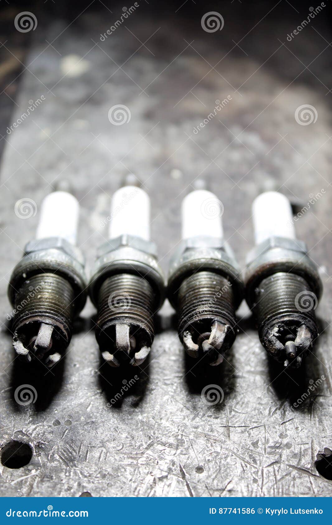 Used spark plugs stock photo. Image of industrial, motor - 87741586