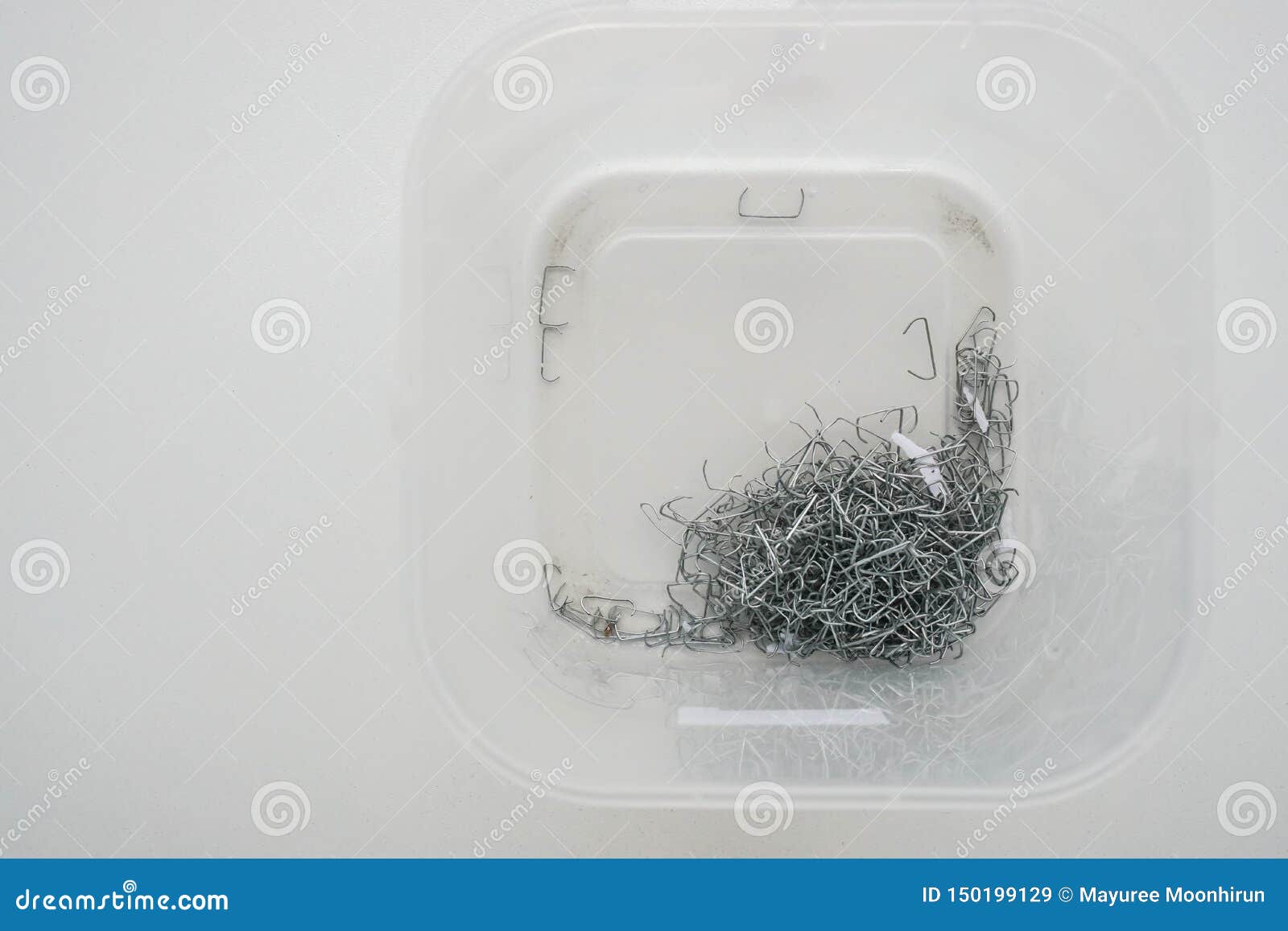 Used Staples in Box for Prosthesis Stock Image - Image of path, health ...