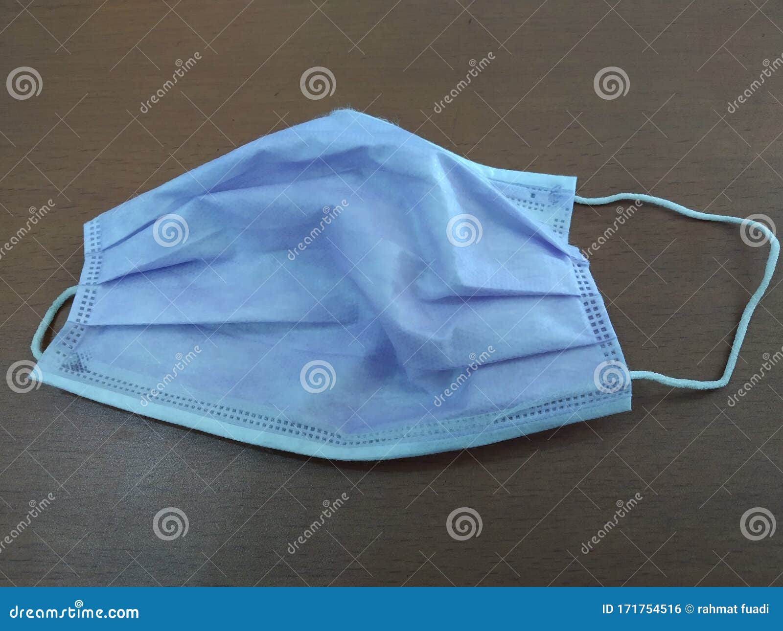 Used Surgical Face Mask Fit for Editorial Stock Photo - Image of ...