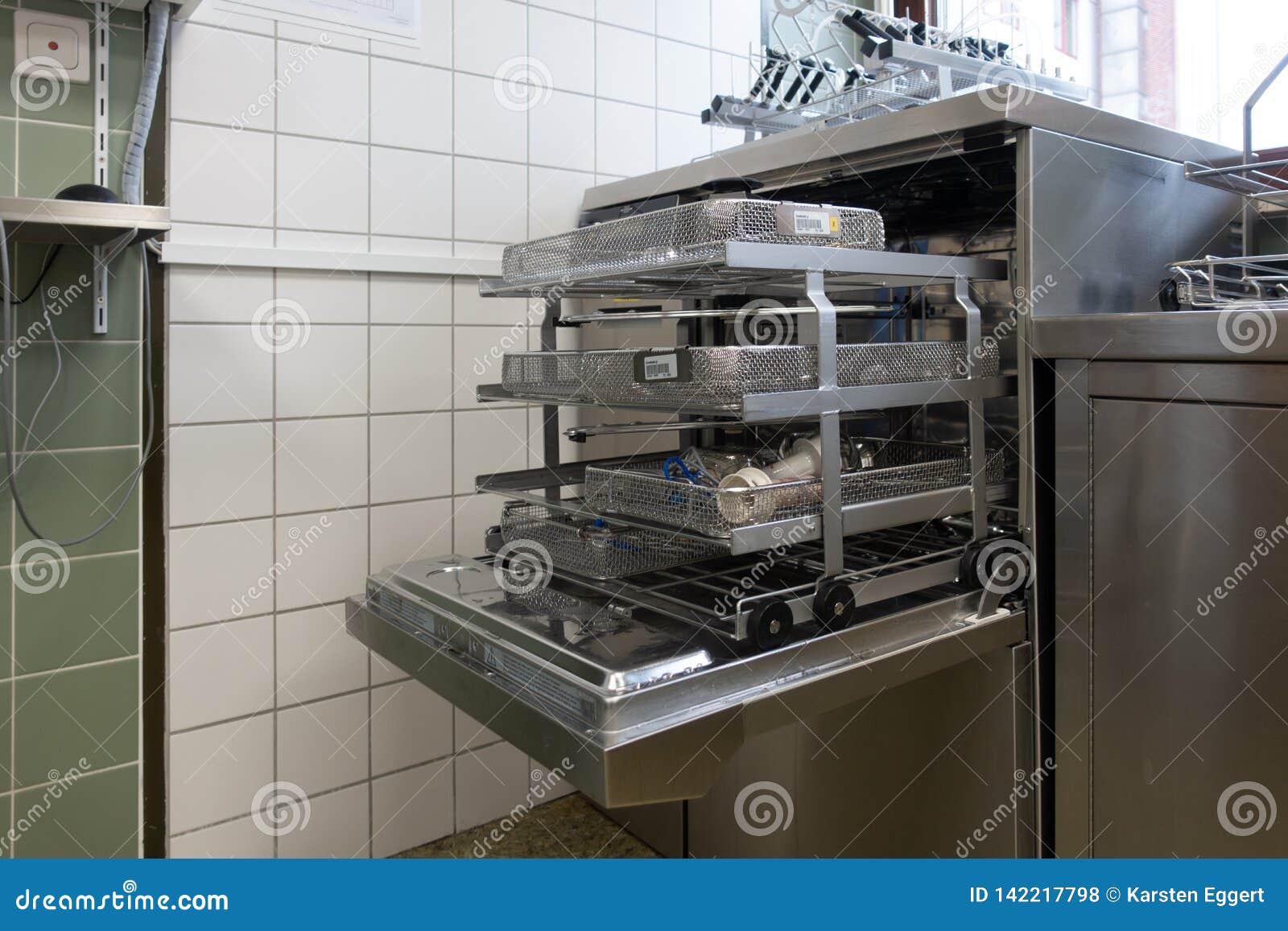 Surgical Instruments are in a Washing Machine Stock Photo - Image of ...