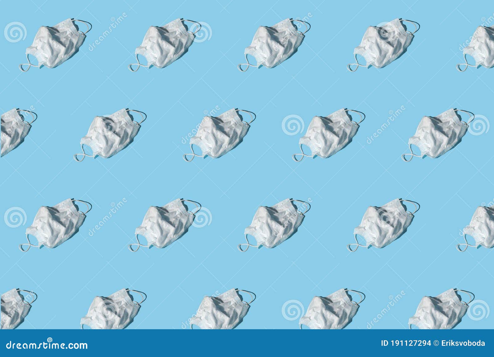 Used Surgical Mask. Pattern from Protective Masks Stock Photo - Image ...