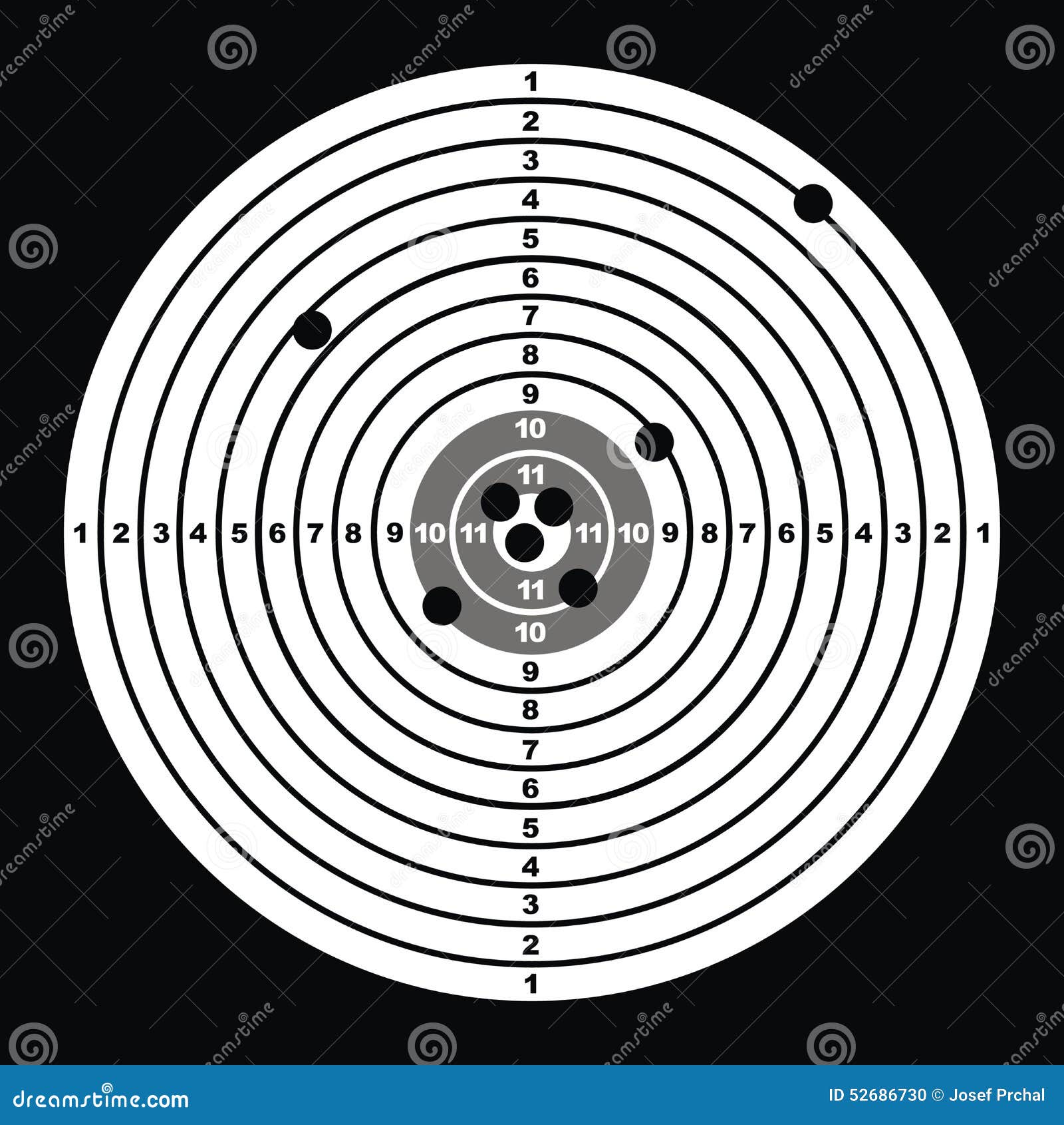 Used target stock vector. Illustration of rendered, isolated - 52686730