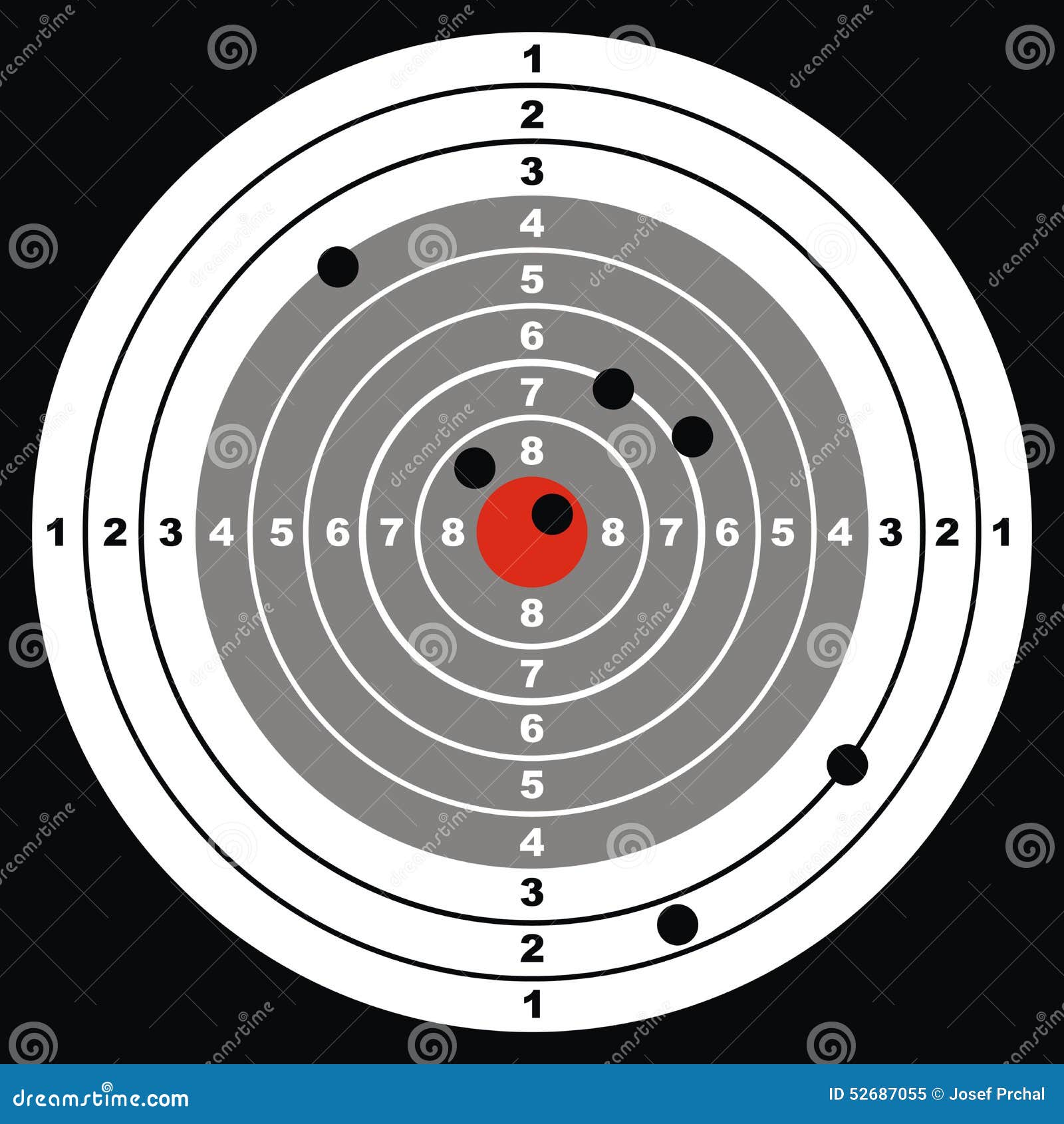 Used target stock vector. Illustration of digital, center - 52687055