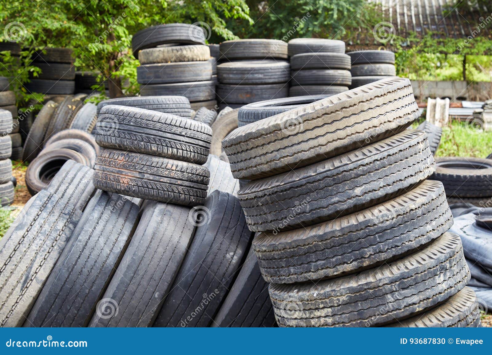 Used tires stock photo. Image of rubber, trash, black - 93687830