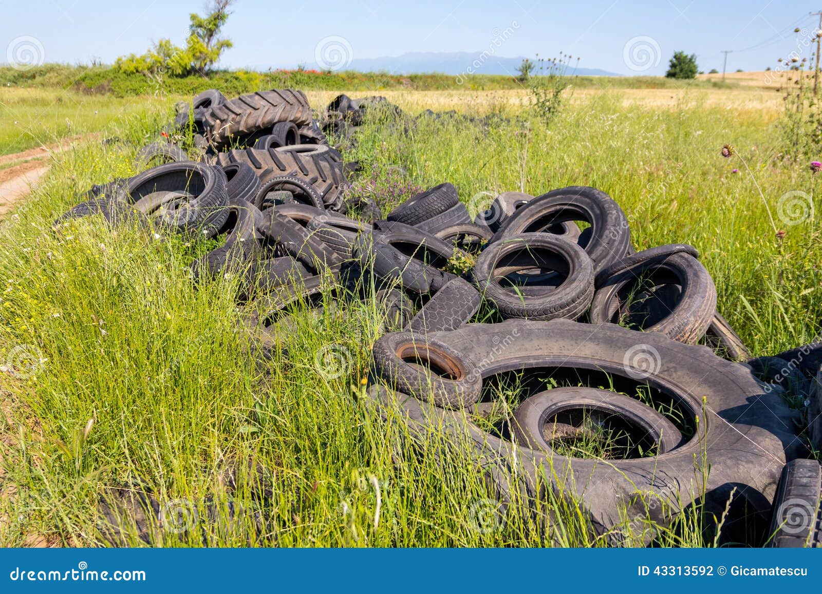 Used tires stock photo. Image of abandoned, garbage, heap - 43313592