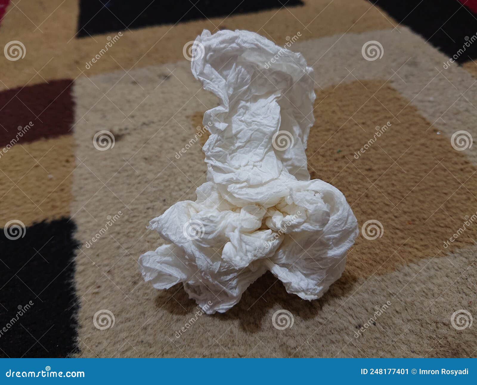 Used tissues are used up stock image. Image of dress - 248177401