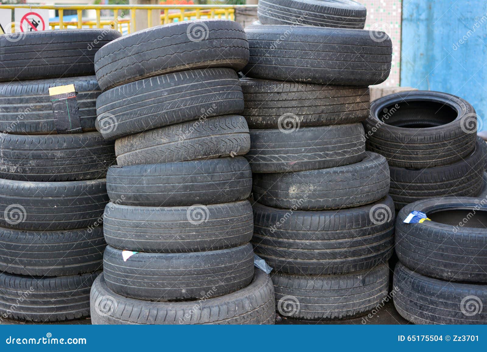 Used Tyres stock photo. Image of stack, indusry, quality - 65175504