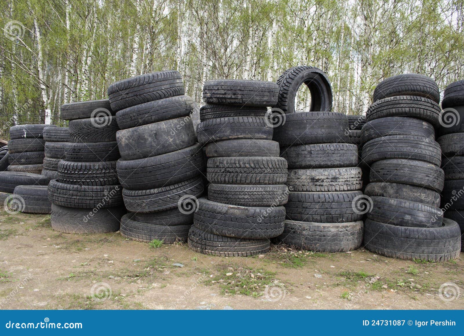 Used vehicle tires stock image. Image of transportation - 24731087