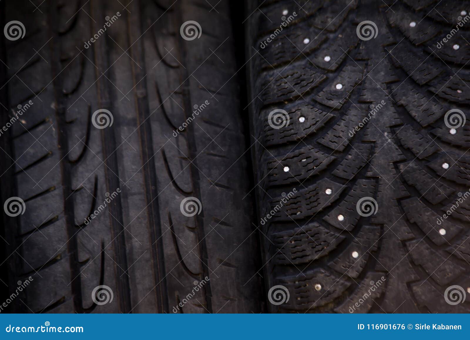 Used Winter Tires Pattern Texture Stock Photo - Image of automobile ...