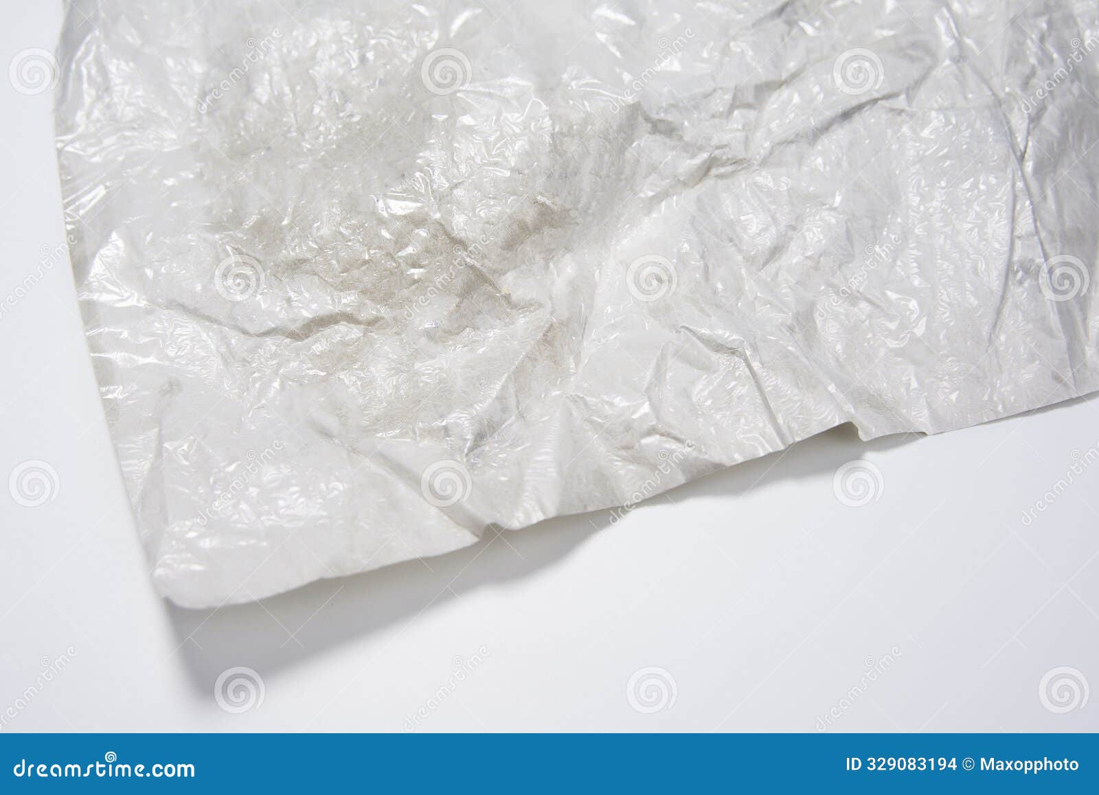 Used Wrapping Paper with Foil for a Cold Cuts Stock Photo - Image of ...