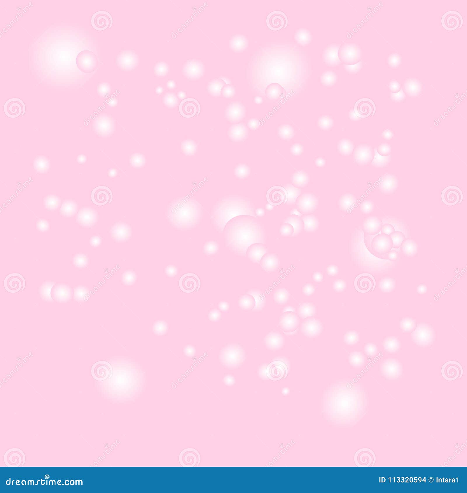 Abstract Pattern of Pink Bubbles in Various Sizes Flying in Space ...