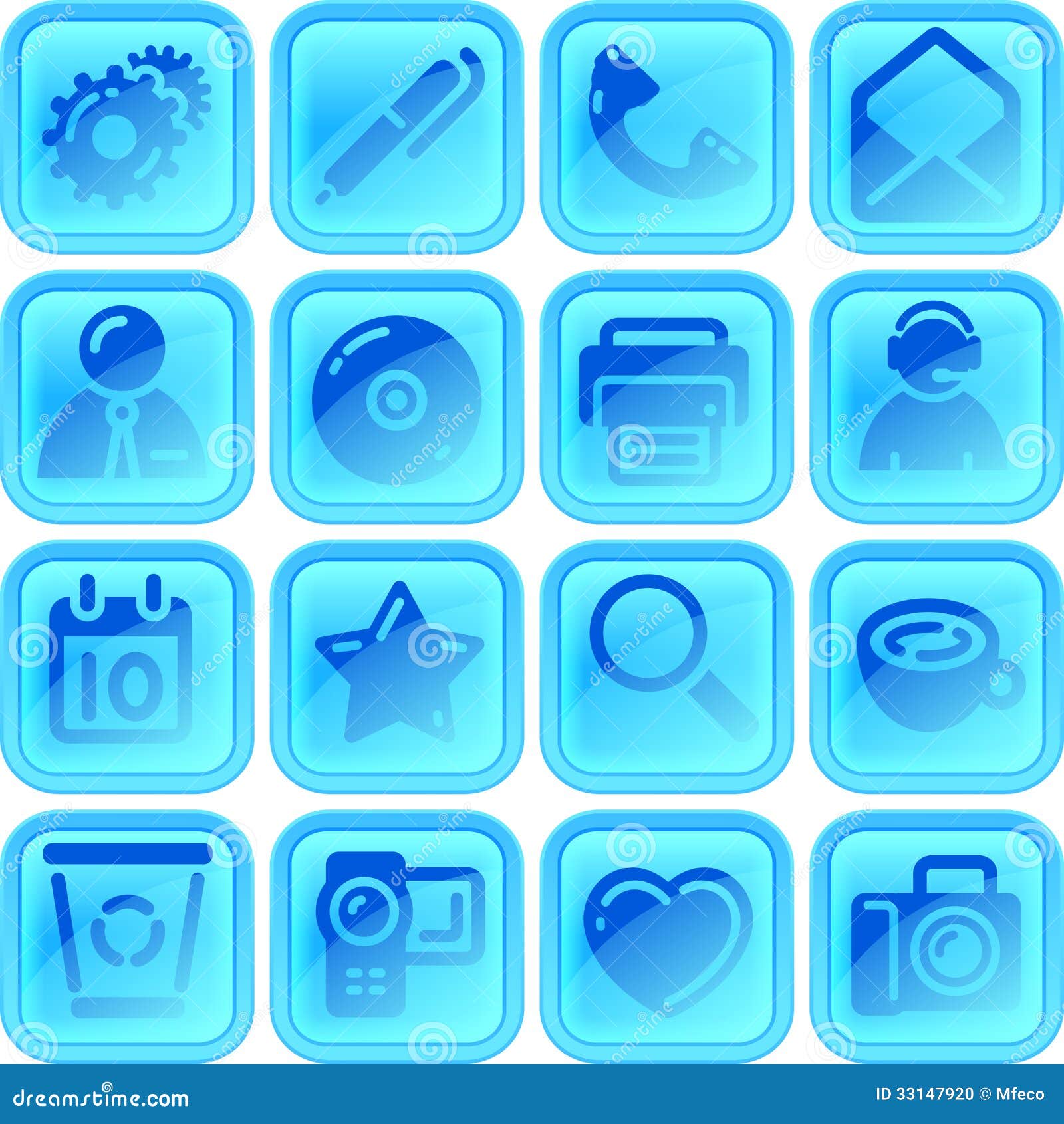 Useful button or icon set stock vector. Illustration of opacity - 33147920