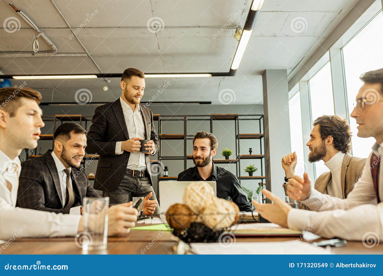 Useful Collaboration of Business Partners in Office Stock Image - Image ...