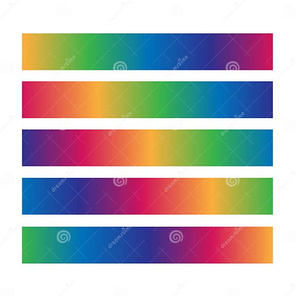 Useful Horizontal Gradient Color Bar Stock Vector - Illustration of ...