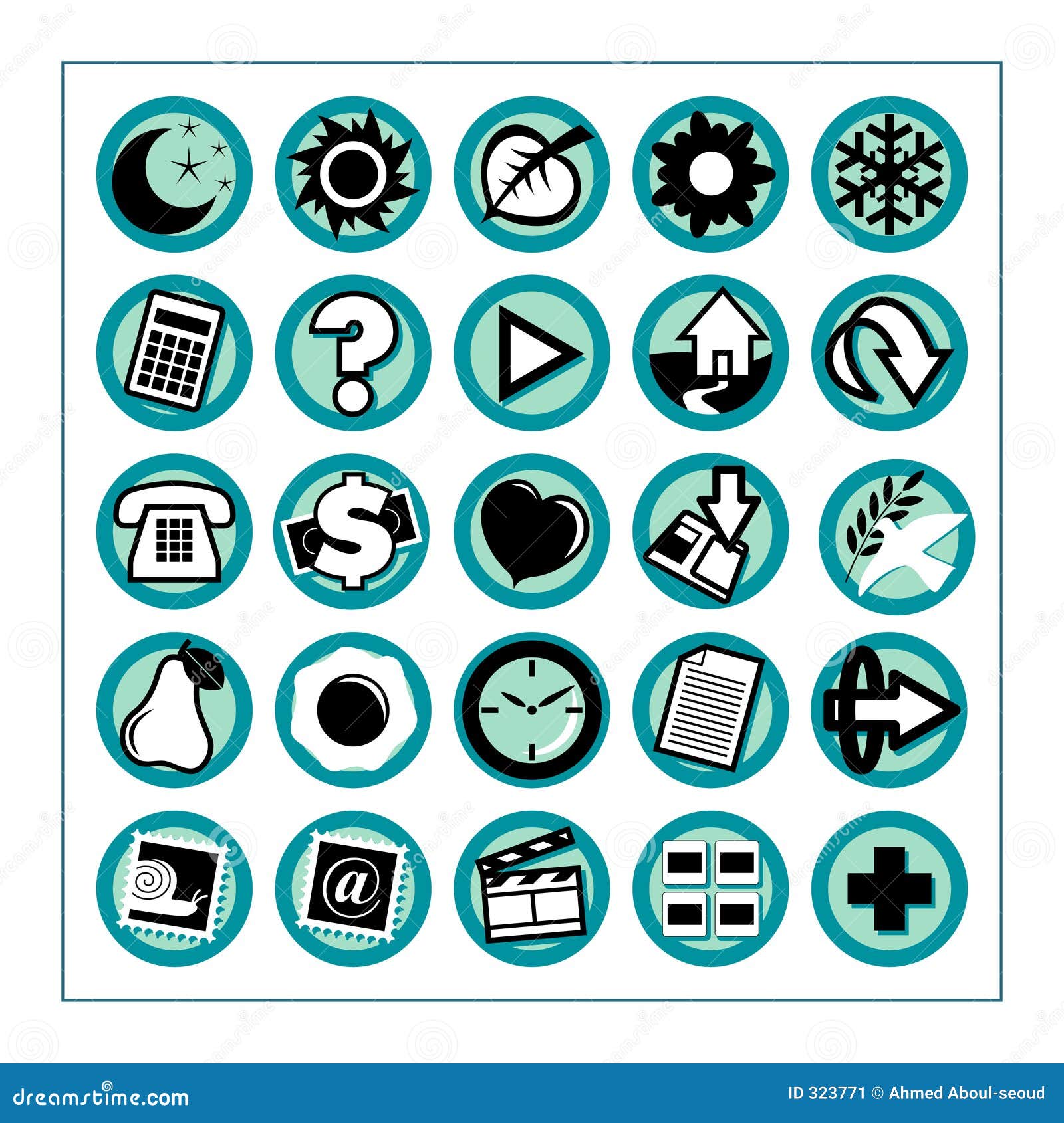 Useful Icons 1 - Version 1 stock vector. Illustration of money - 323771