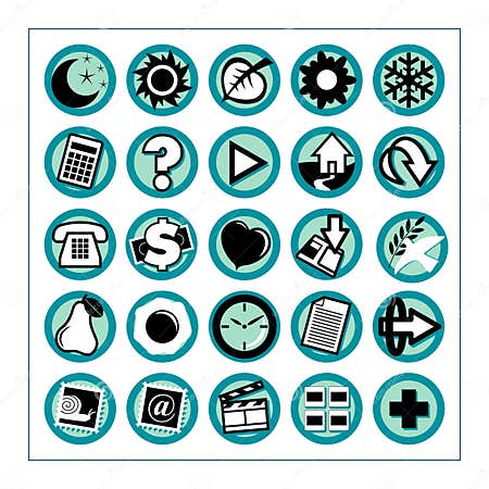 Useful Icons 1 - Version 1 stock vector. Illustration of money - 323771