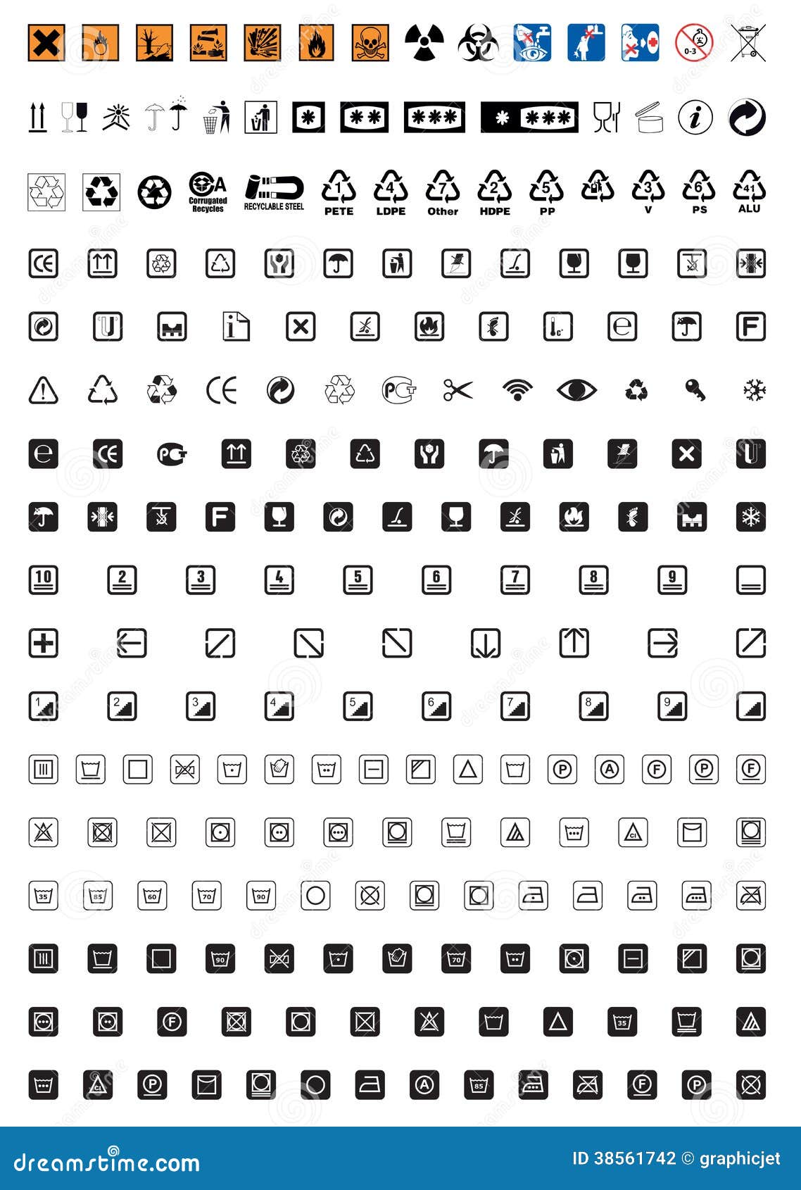 Useful Packging Icon And Symbols Vector Illustration | CartoonDealer ...
