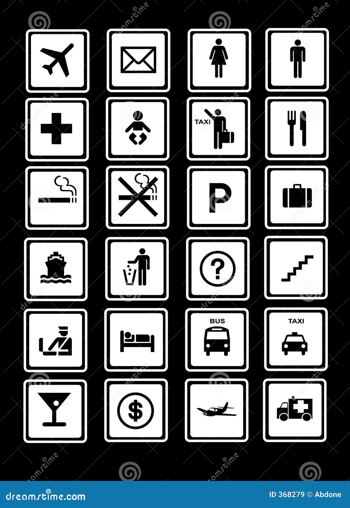 Useful signs stock illustration. Illustration of elements - 368279