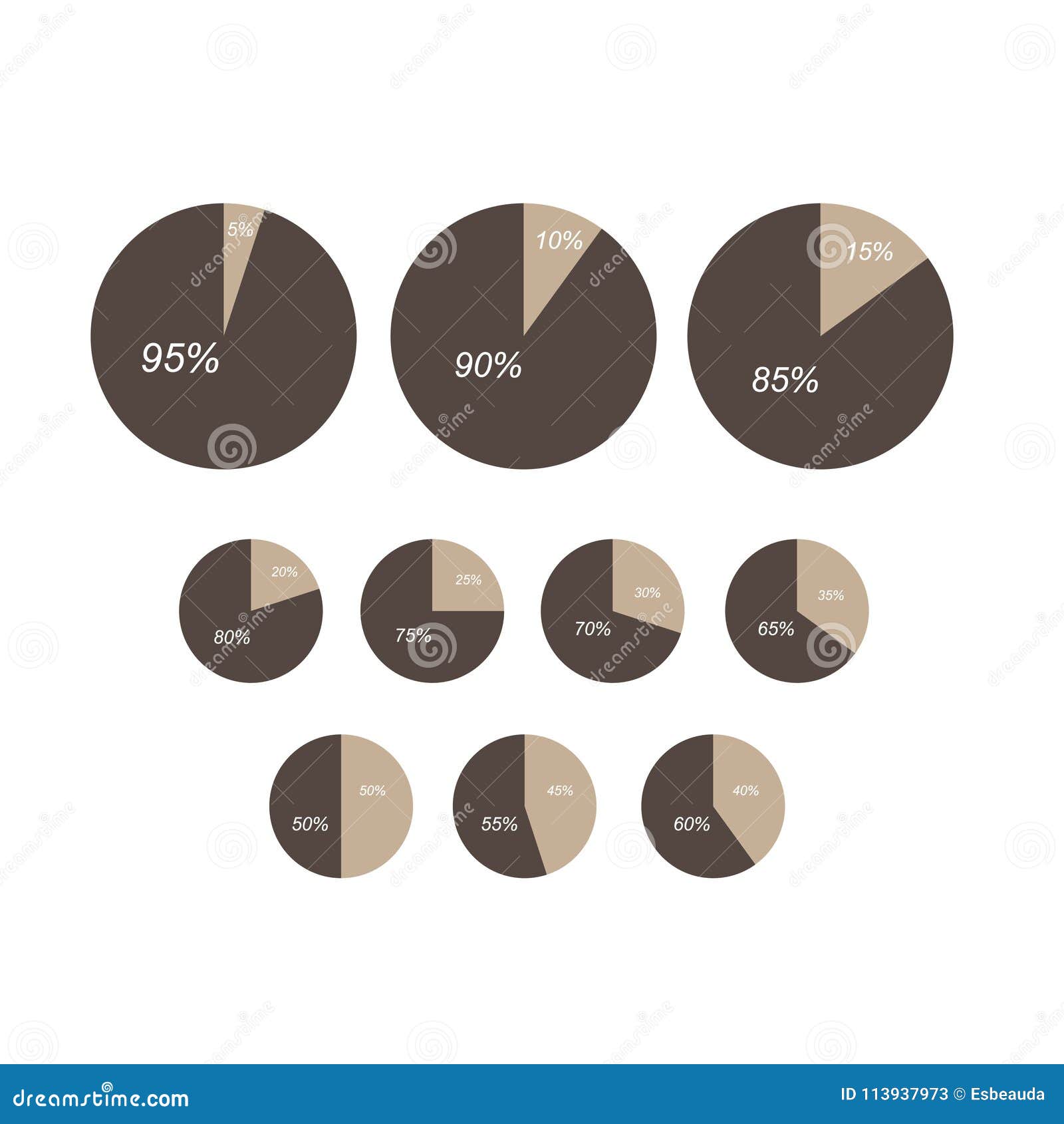Simple business pie chart stock vector. Illustration of forex - 113937973