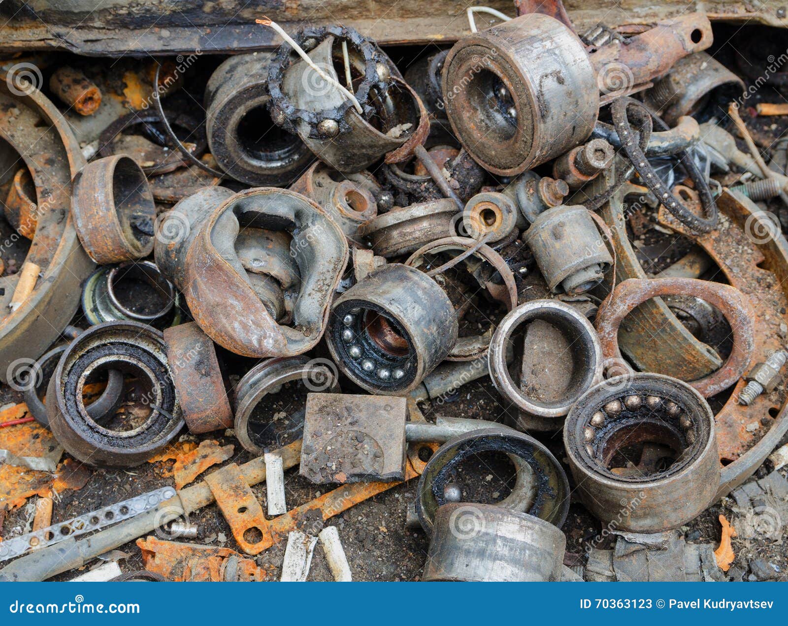 Useless, Rusty Brake Discs Shock Absorber and Other Stock Image - Image ...