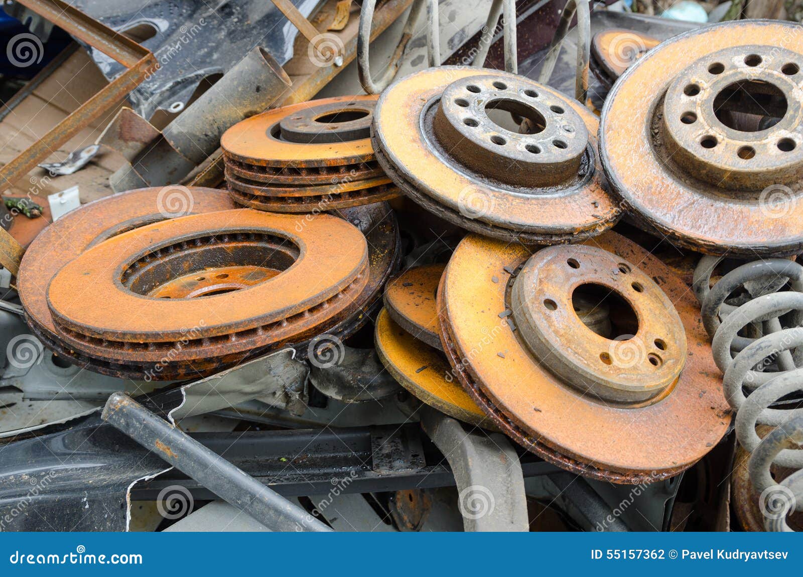 Useless and Rusty Brake Discs Stock Photo - Image of disc, recyclable ...