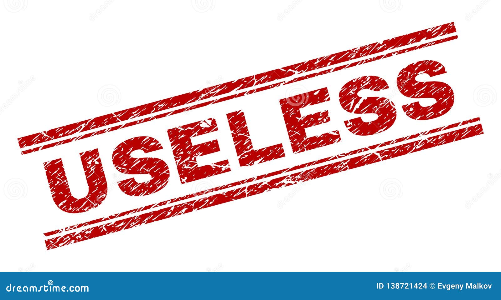 Scratched Textured USELESS Stamp Seal Stock Vector - Illustration of ...