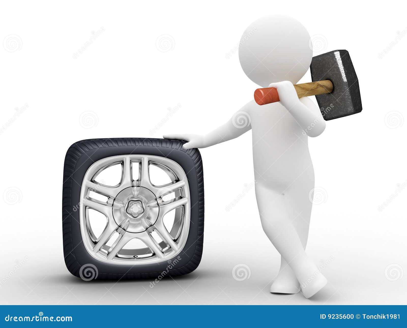 Useless work stock illustration. Illustration of person - 9235600
