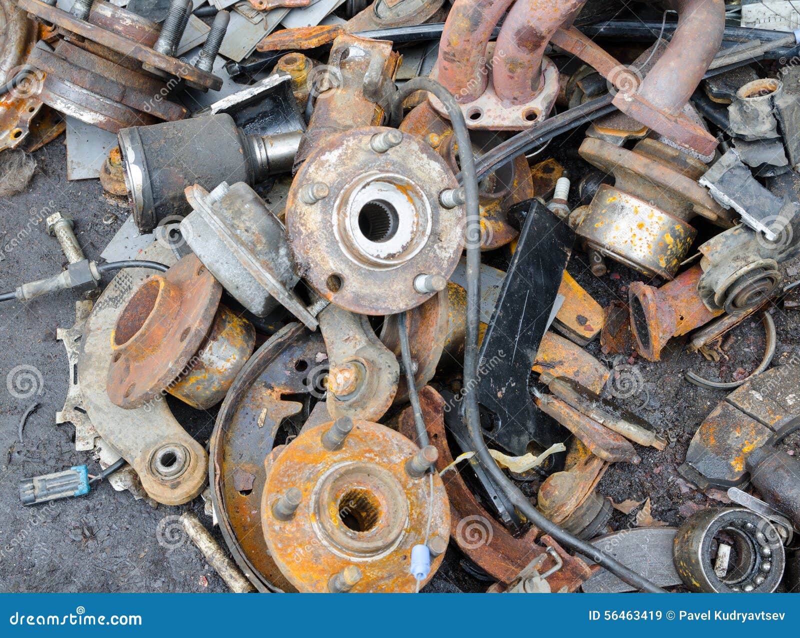 Useless, Worn Out Rusty Brake Discs Stock Image - Image of automobile ...