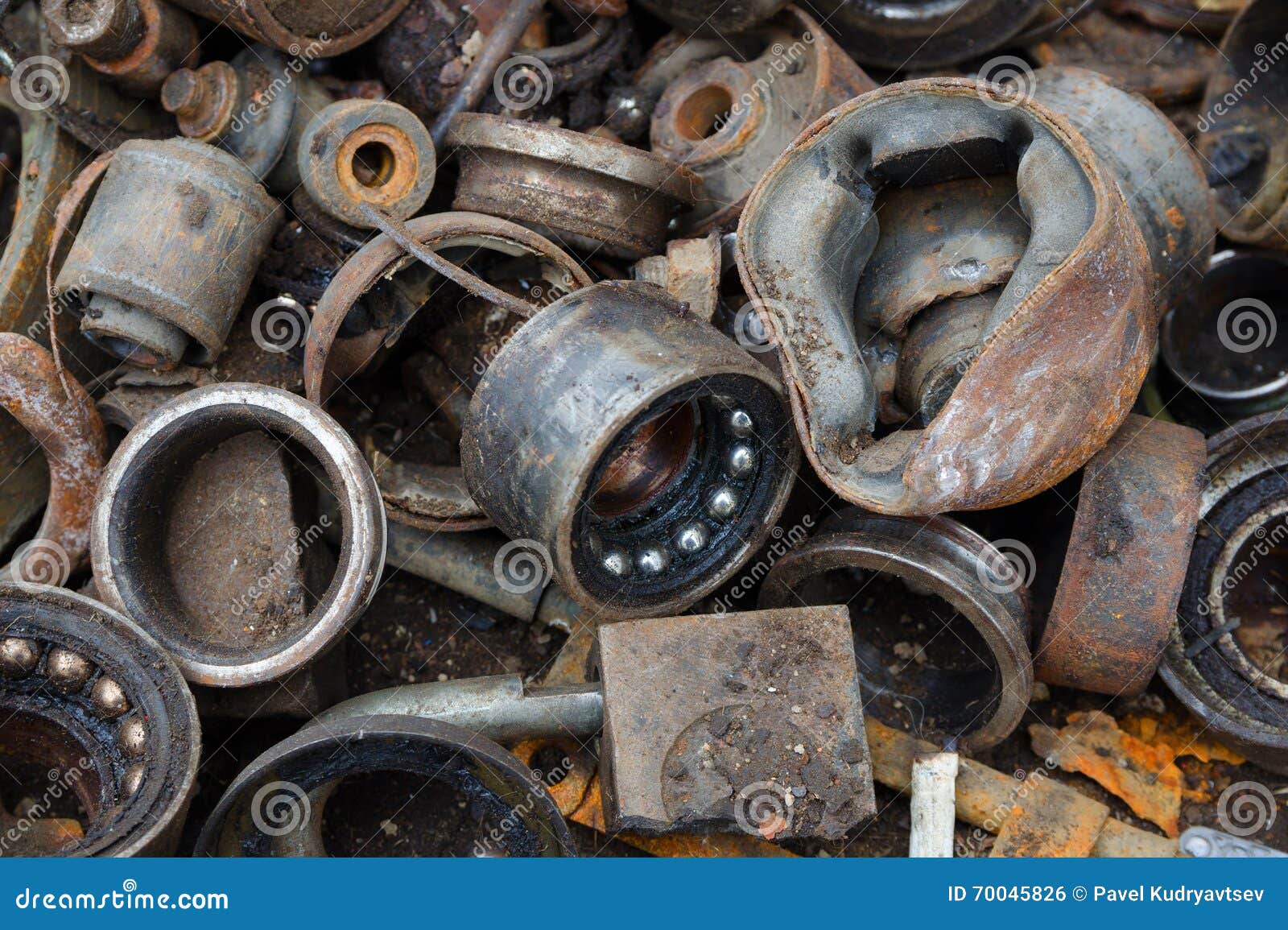 Useless, Worn Out Rusty Brake Discs Shock Absorber and Other Stock ...