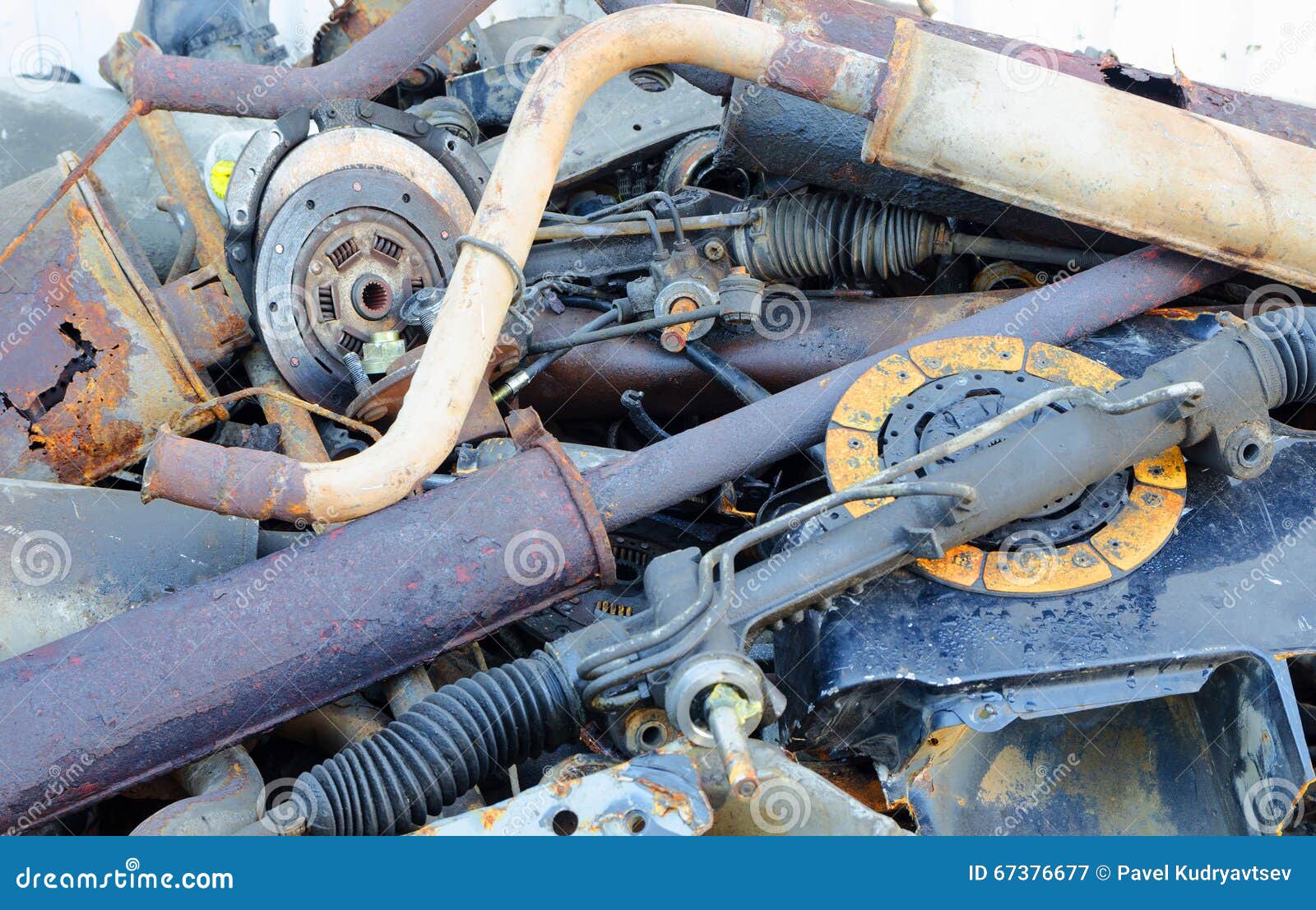 Useless, Worn Out Rusty Parts Stock Image - Image of corrosion, spring ...