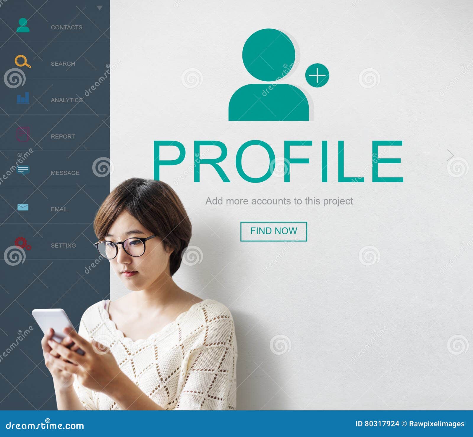 User Account Profile Social Network Concept Stock Photo - Image of ...