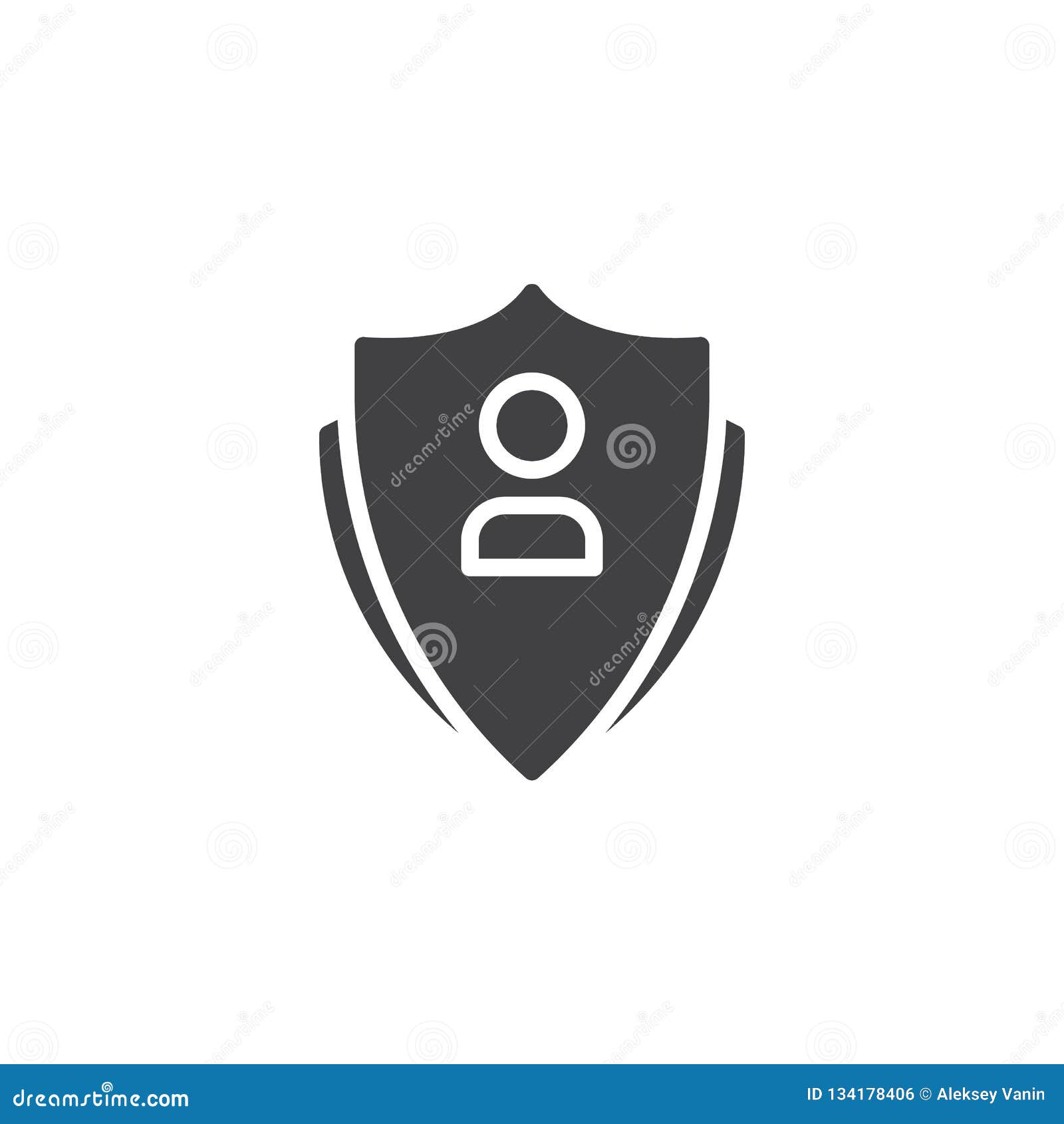 User Account Protection Vector Icon Stock Vector - Illustration of ...