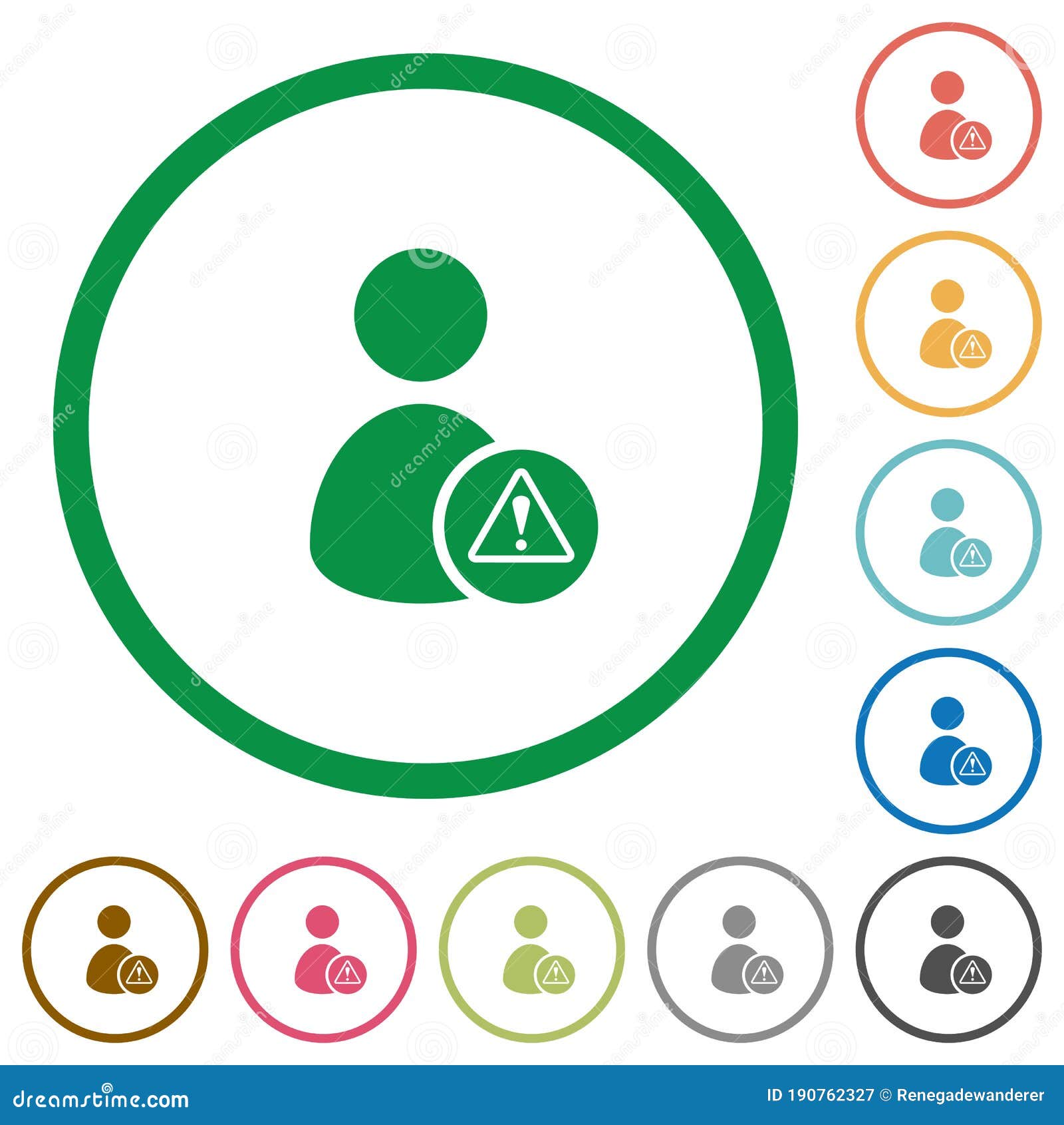 Account Warning Sign Vector Illustration | CartoonDealer.com #342805770