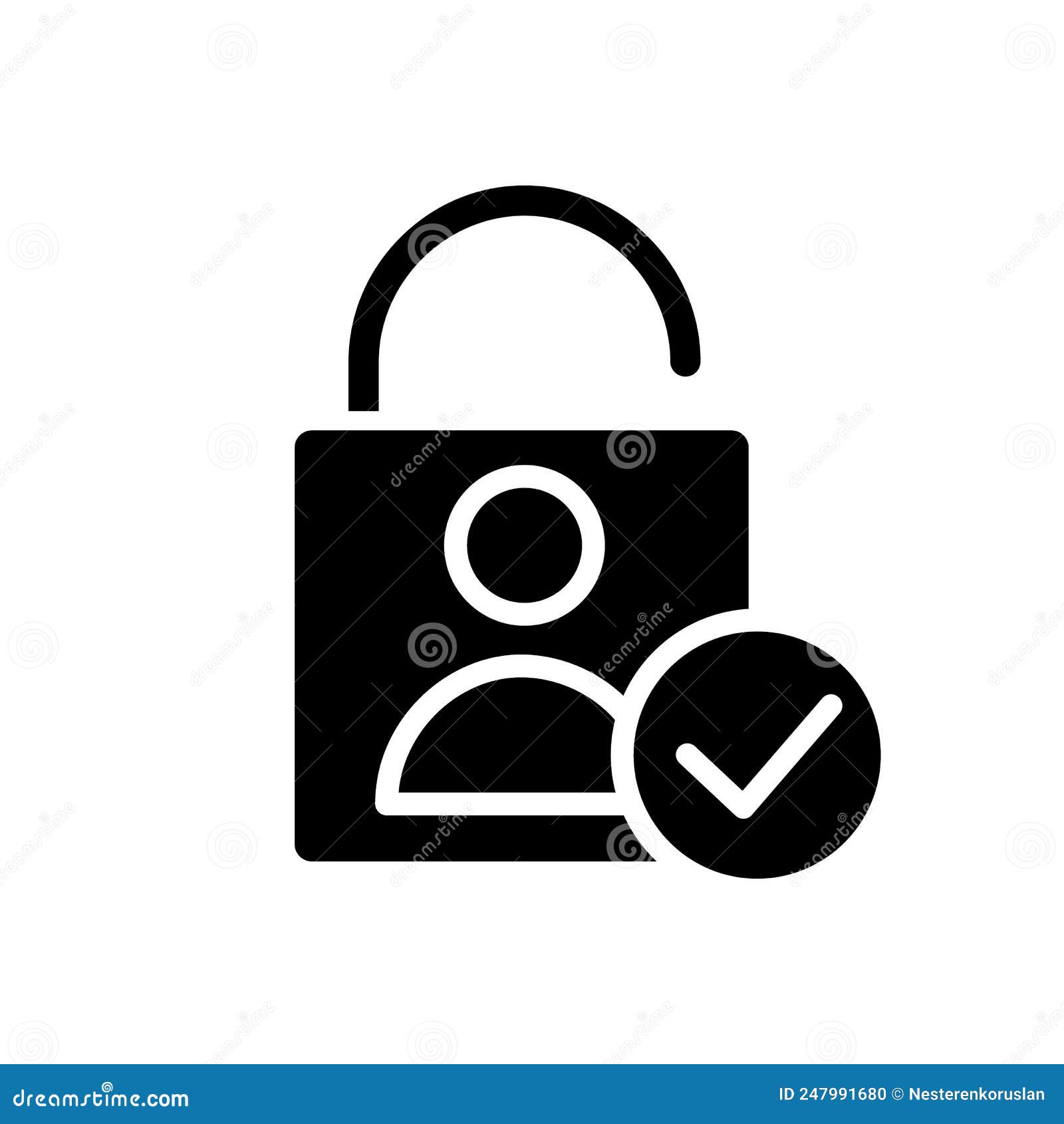 User Authentication Black Glyph Icon Stock Illustration - Illustration ... User Authentication Black Glyph Icon Stock Illustration - Illustration ...