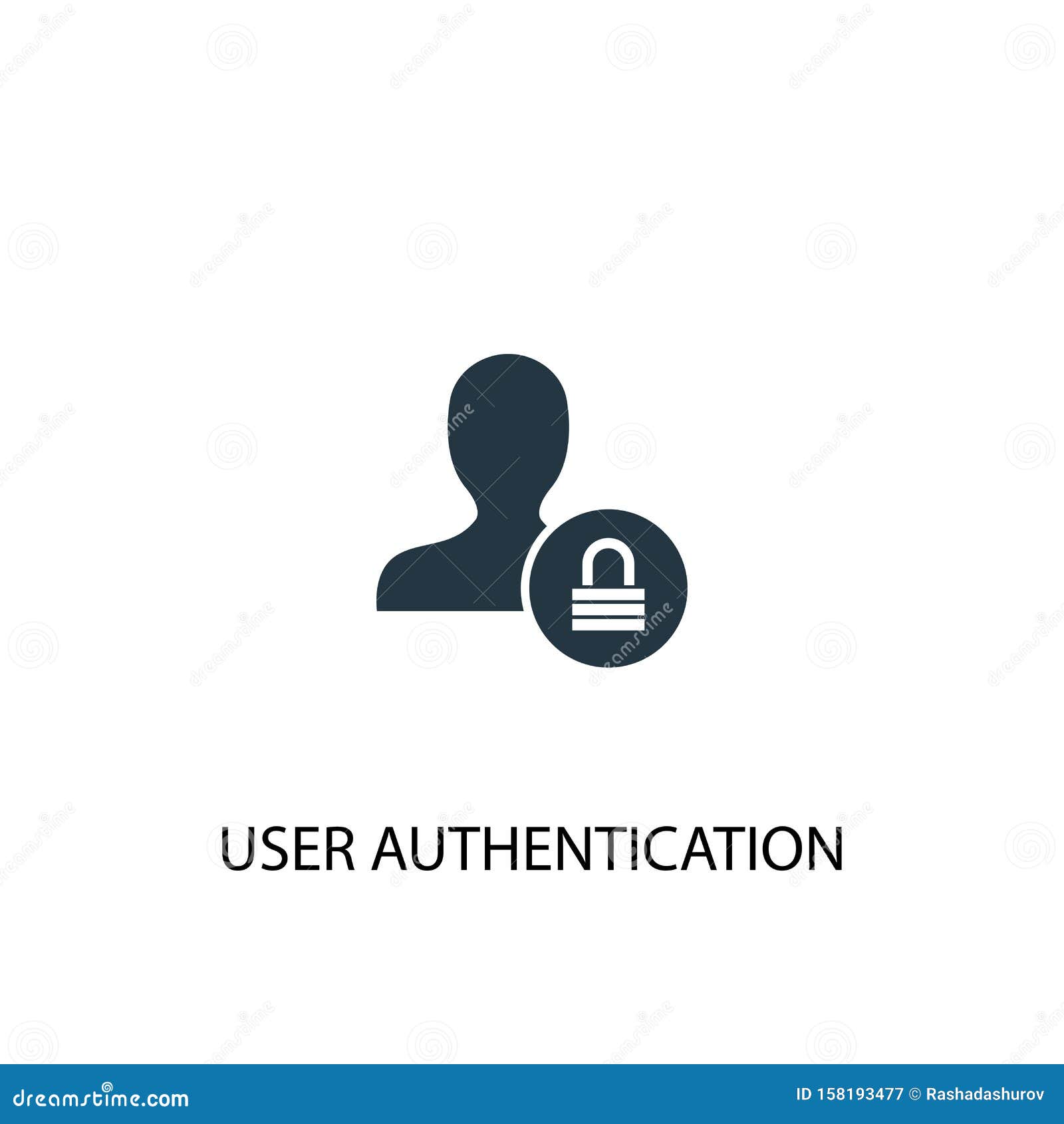 User Authentication Icon. Simple Element Stock Vector - Illustration of ... User Authentication Icon. Simple Element Stock Vector - Illustration of ...