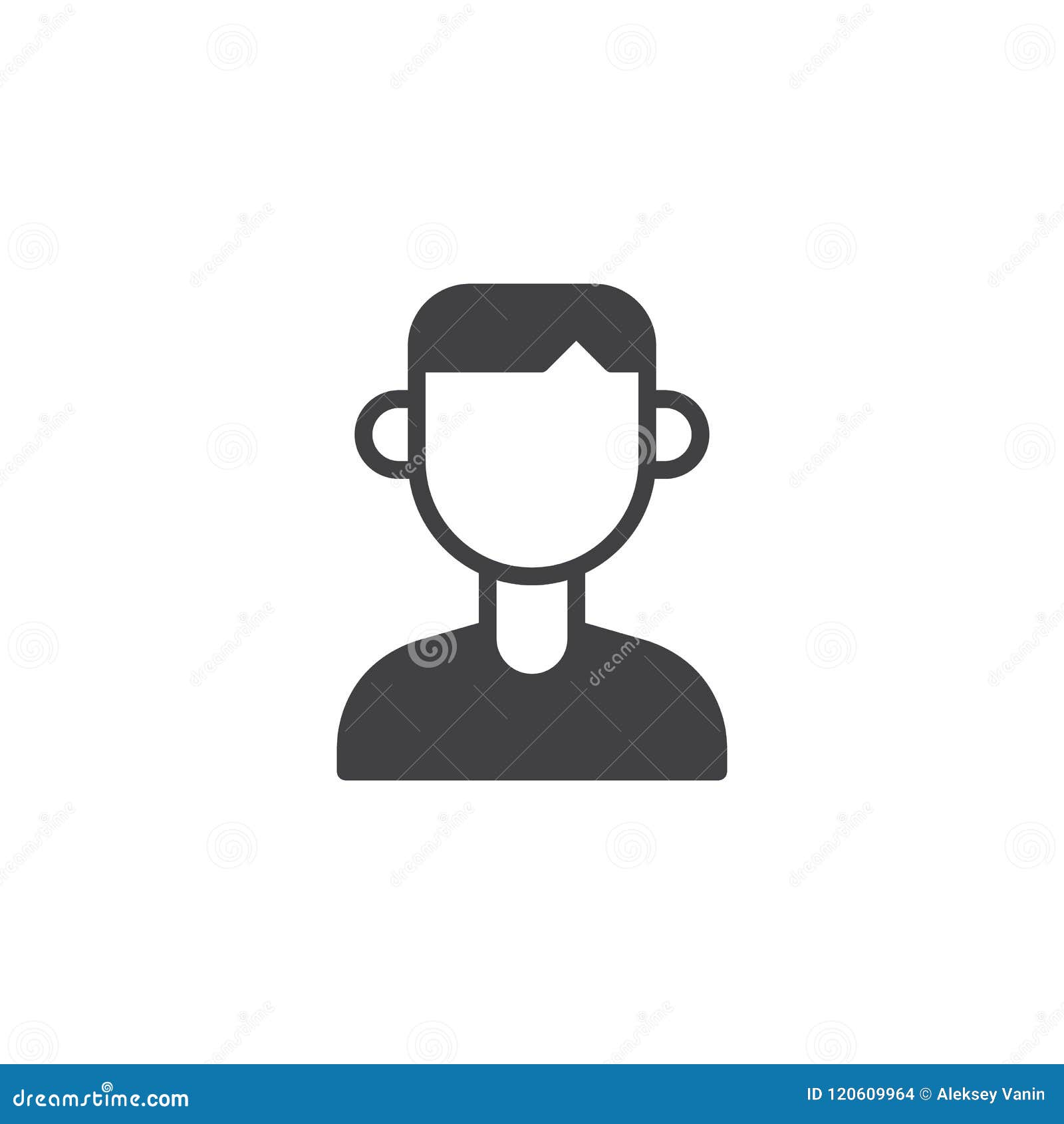 User avatar vector icon stock vector. Illustration of avatar - 120609964
