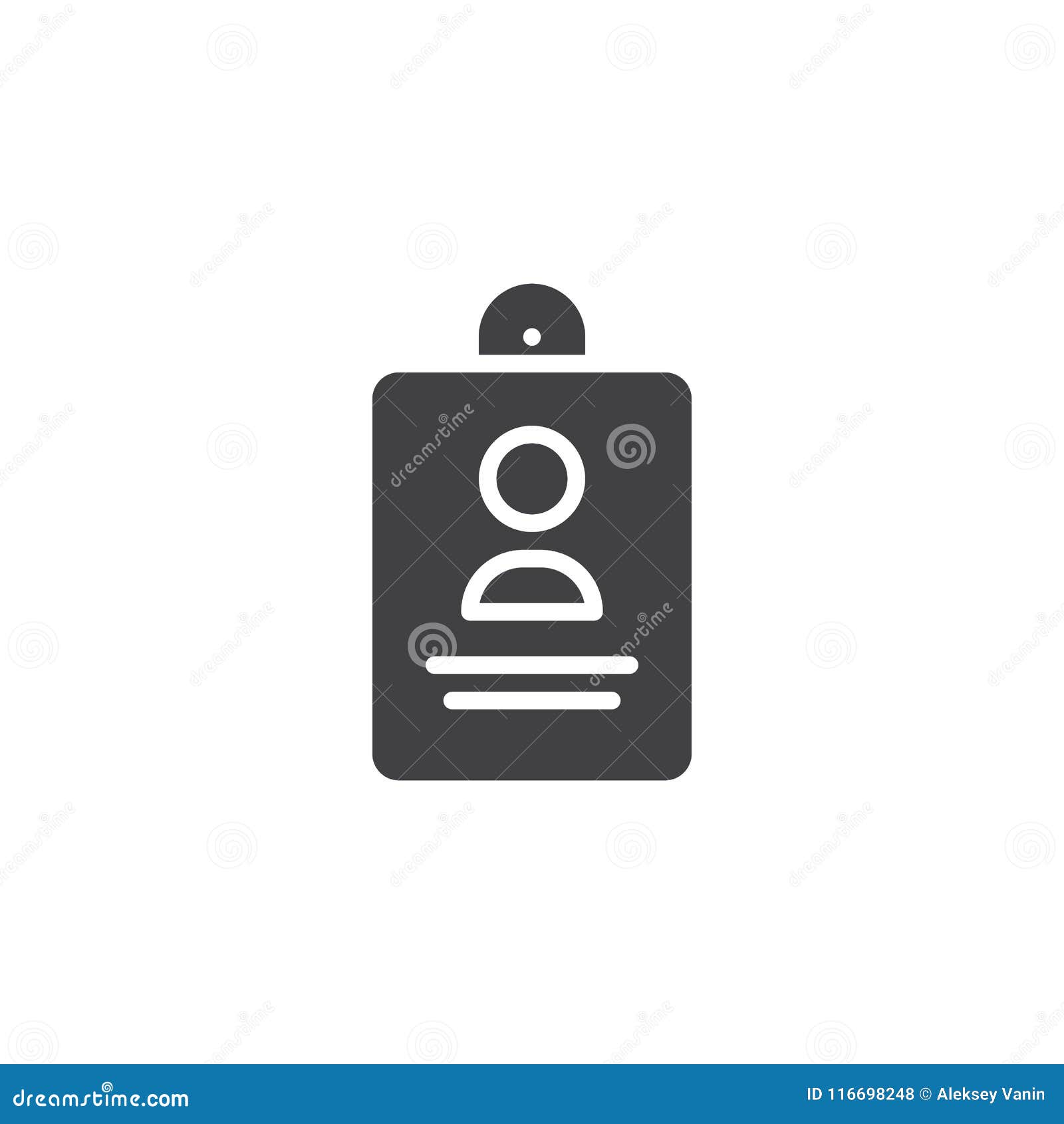 User badge vector icon stock vector. Illustration of design - 116698248